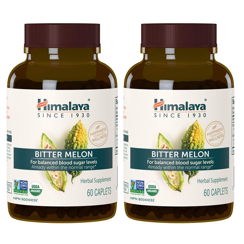 Himalaya Organic Bitter Melon/Karela Herbal Supplement, Glycemic ...