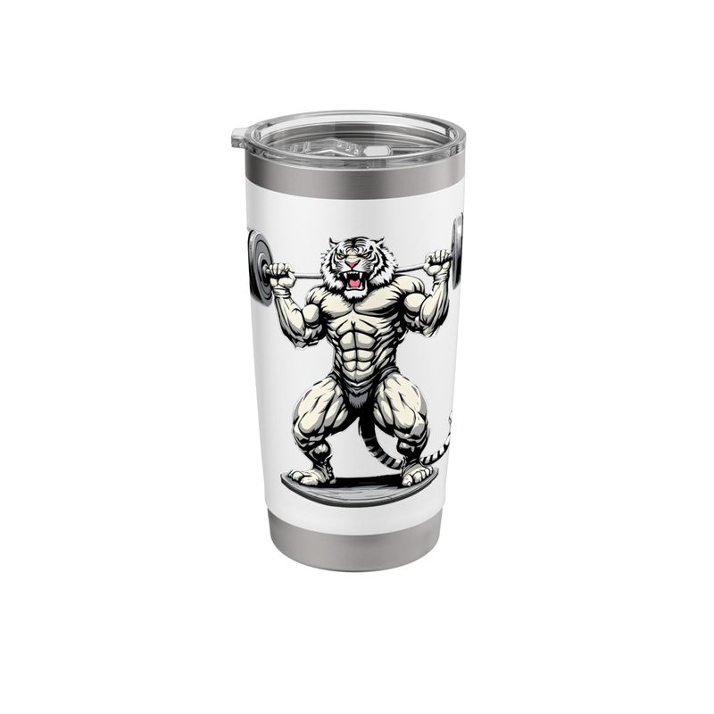Tiger Weightlifting Powerlifting Gym Goers Workout Design Stainless ...