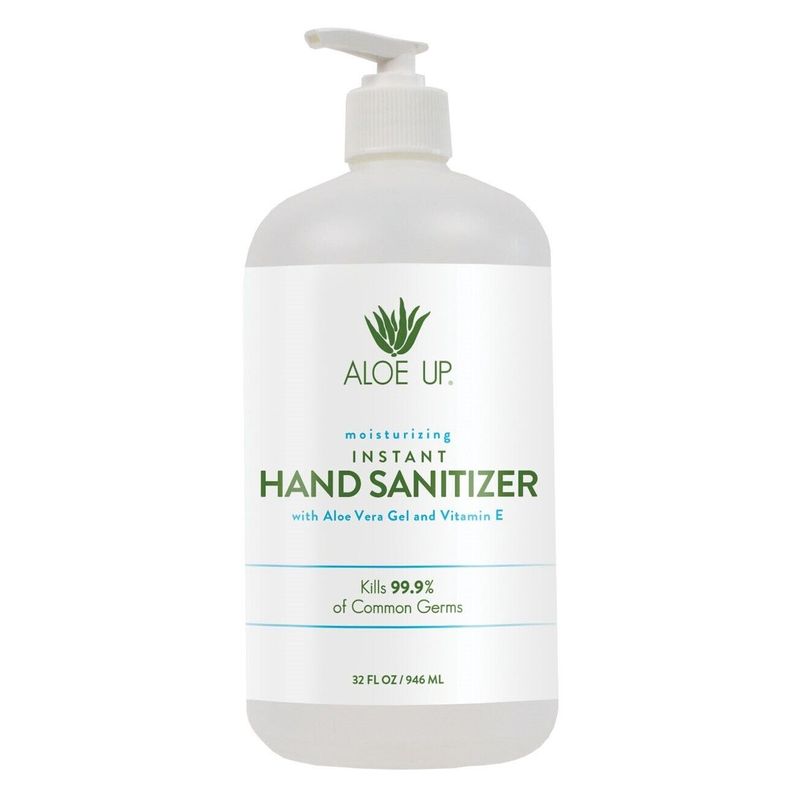 Aloe Up Moisturizing 32 oz. Pump Hand Sanitizer w/ Aloe Vera Gel ...