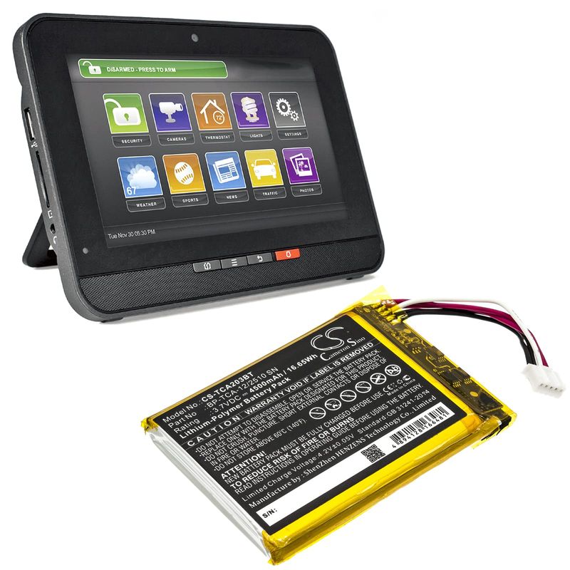 Nvobry Replacement Battery for Xfinity Home Security Screen ...