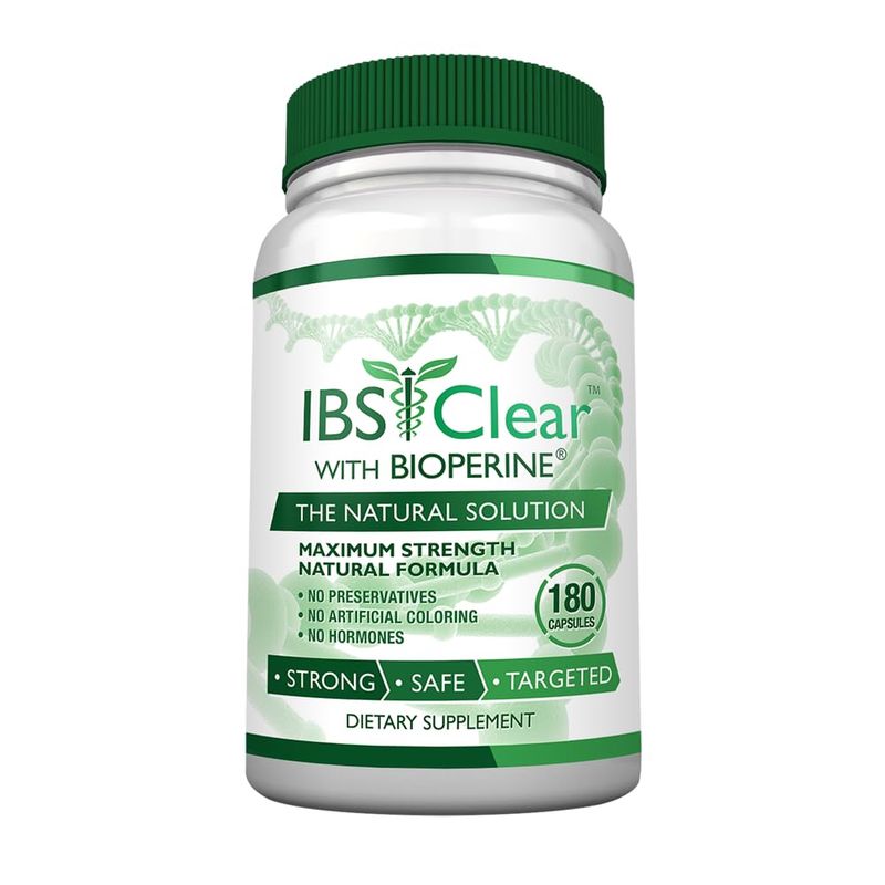 IBS Clear - IBS Support - Vitamin D, Psyllium Husk, Fennel - 180 ...