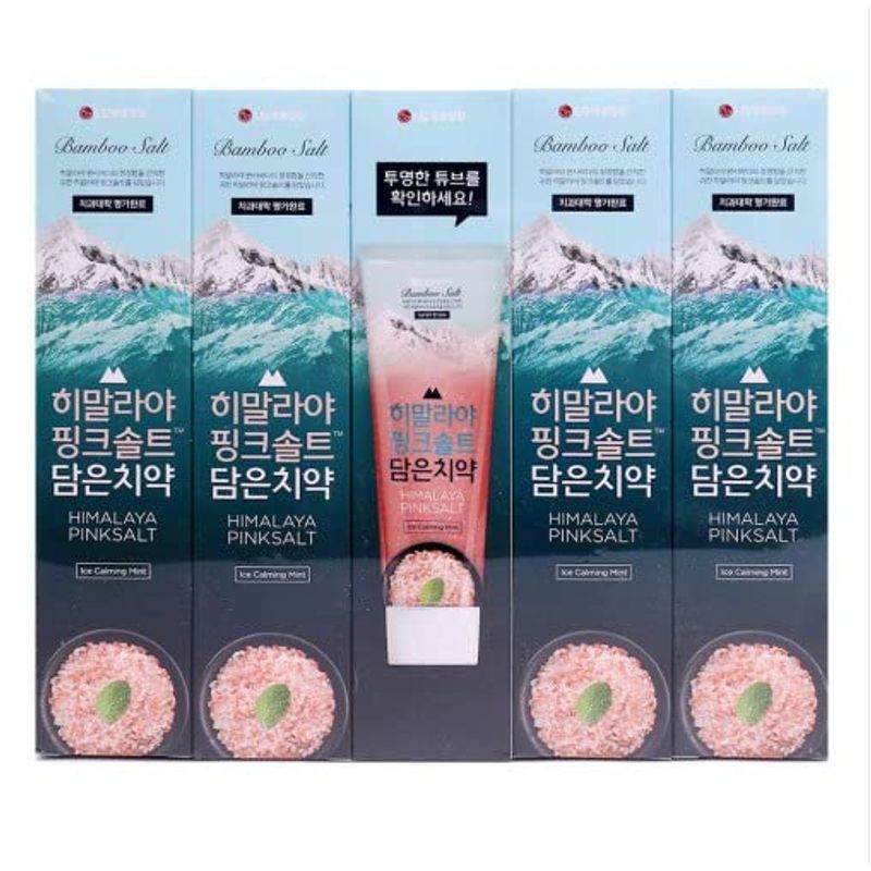 HIMALAYA Himalayan Pink Salt Toothpaste 160GX 5pcs - EveryMarket