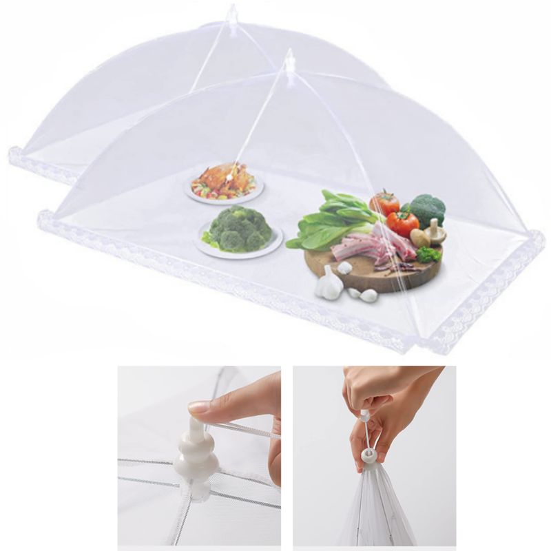 TradeProvider® Pop Up Food Cover (2 Pack), Mesh Food Safety Dome ...