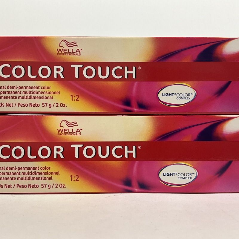2 Pack Wella Color Touch 8/71 Light Blonde Brown Ash Demi-Permanent ...