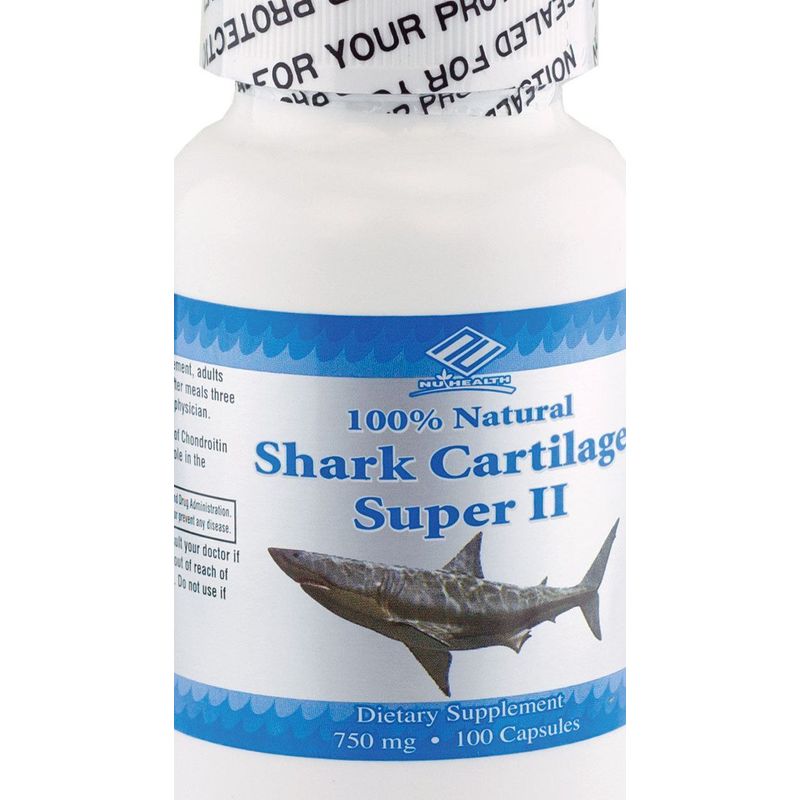 one bottles %100 Natural Shark Cartilage, 750mg, 100 capsules - Online ...