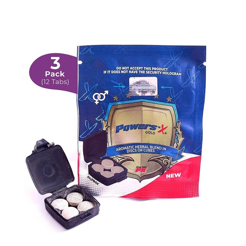 Powers'x Men Strength Booster Enhancer Supplement Power x 3 PACK (12 ...