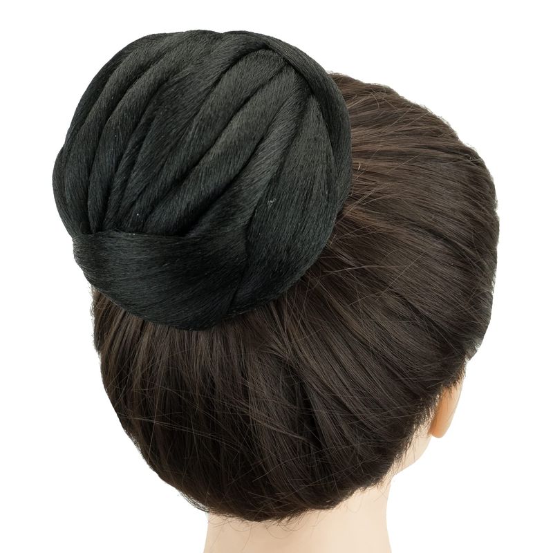 IMISSU Braided Chignon Dancer Hair Cover Donut Hairpieces Scrunchies ...