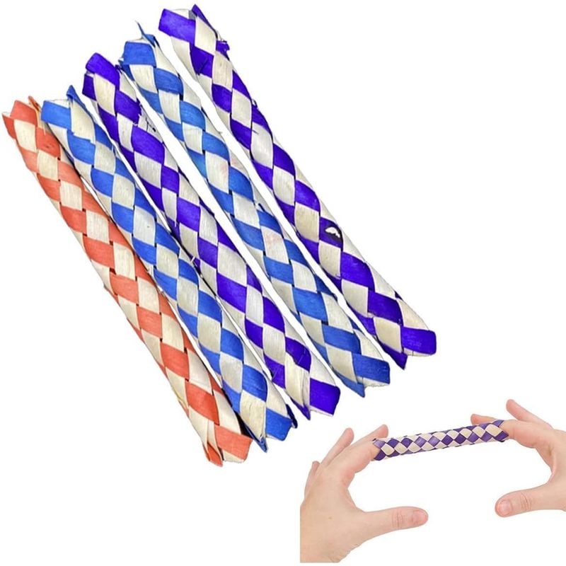 Opemg 5 Pcs Classic Finger Traps Chinese Finger Trap Bamboo Chinese ...