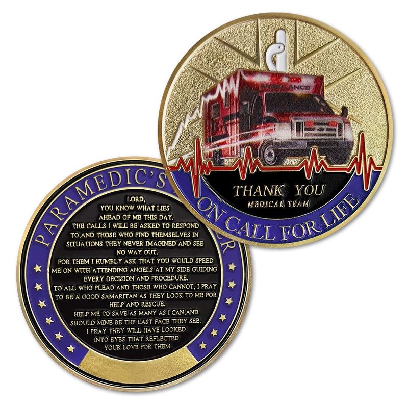 Paramedic's Prayer EMT EMS Challenge Coin - Online Marketplace ...