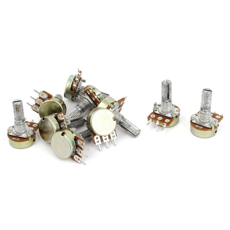 uxcell Control Pot 10K OHM Potentiometer 10K ohm Top Adjustment Single ...