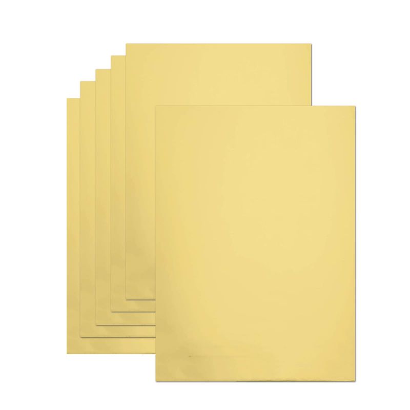 20 Sheets Gold Metallic Cardstock Paper 8.5 x 11in,250GSM Mirror Finish ...