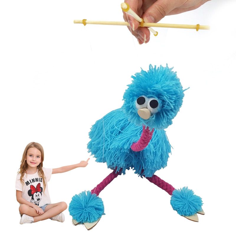 Ostrich Marionette String Puppet - Handmade Kids Marionettes Toys ...