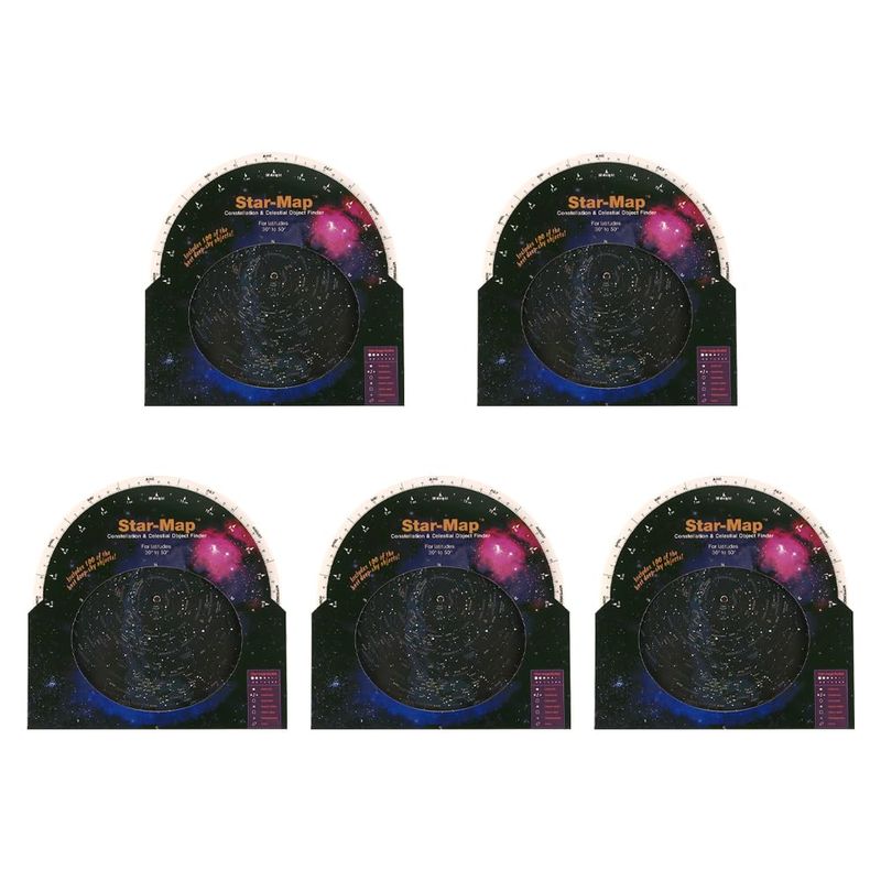 Laroal 5 Pcs Rotating Star Locator Chart Map Stargazing Tool Star ...