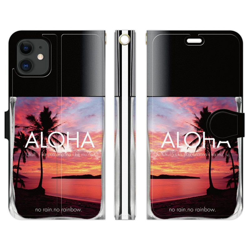 Brains iPhone 16 Pro Max Compatible Folio Case Cover Hawaiian Model 2-T Nail Nail Bottle hawaii ...