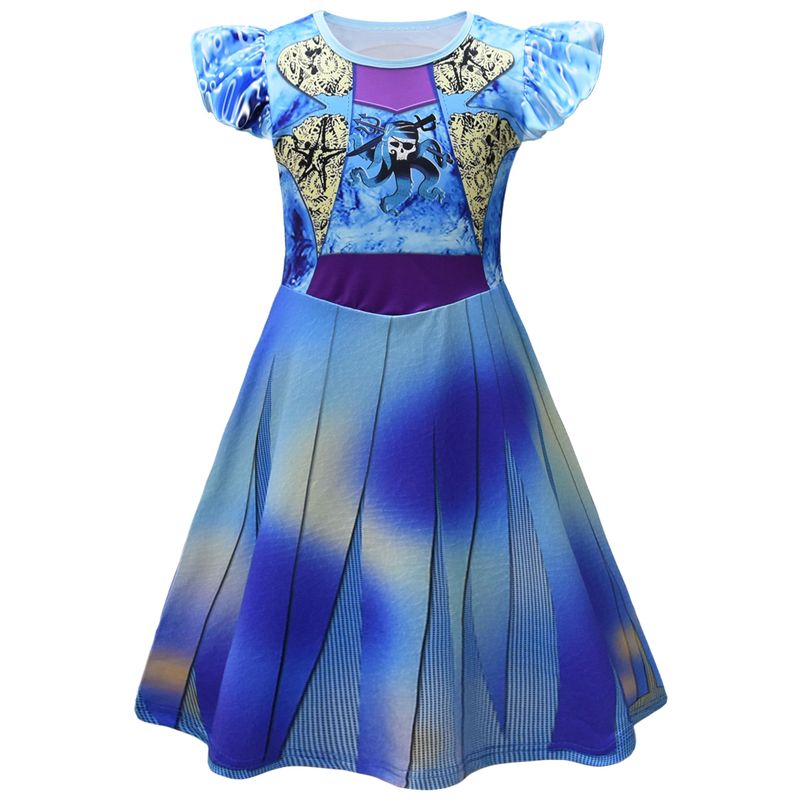AOVCLKID Girls Princess Uma Costume Descendants 3 Birthday Party Dress ...