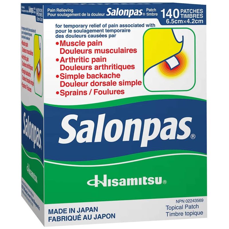 Salonpas Pain Relieving Patch, 140 Patches - Online Marketplace ...
