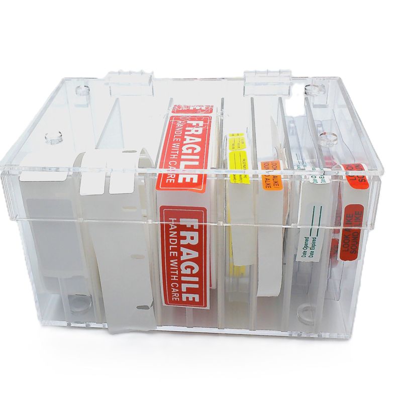 Adjustable Multi-Label Dispenser, Stack & Easy Peel Box (fit 5 to 10 ...