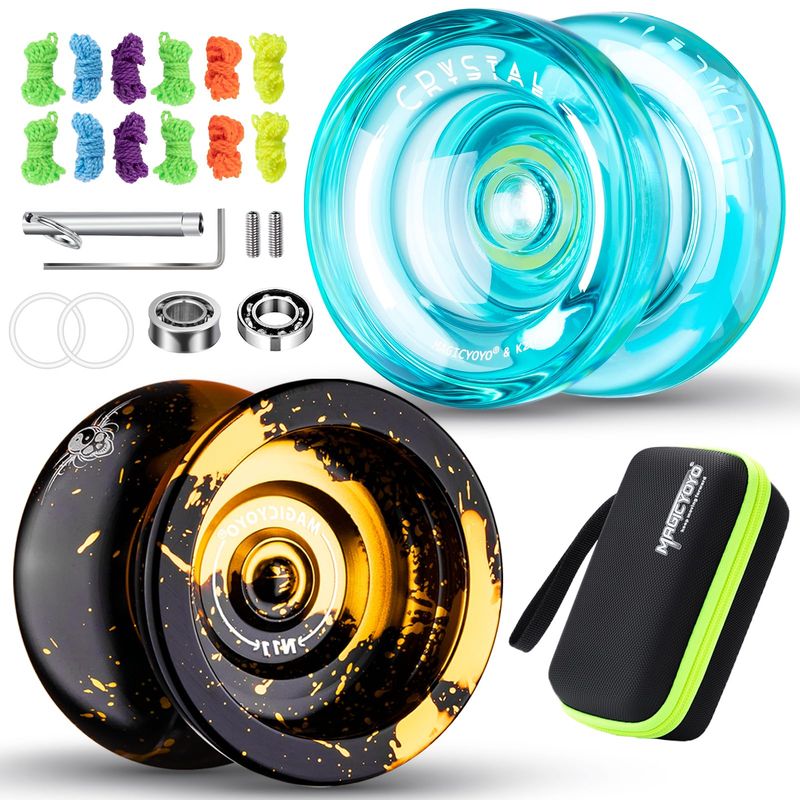 MAGICYOYO Gift Pack of 2 Yoyos - Responsive Yoyo K2 Crystal and ...