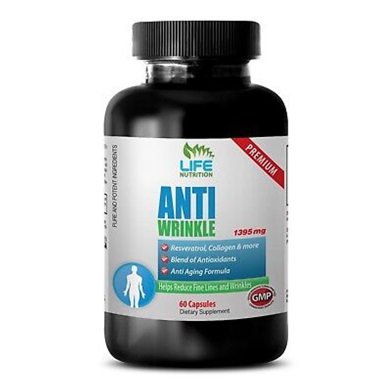 Anti Wrinkle - Anti-Wrinkle 1400mg - Reducing Wrinkles Pills 1B ...