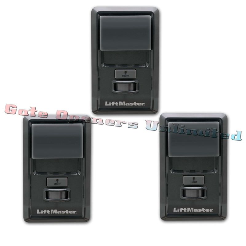 Liftmaster 886LM 3-Pack Premium Motion Detecting Door Control Panel ...