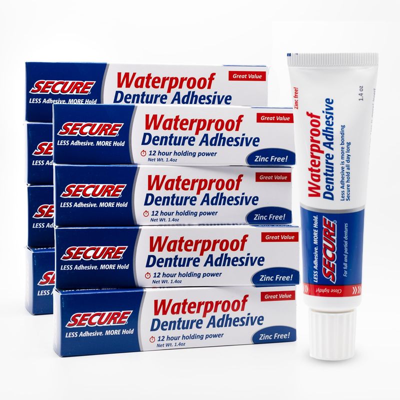 Secure Denture Adhesive (8-pack) - Online Marketplace - EveryMarket