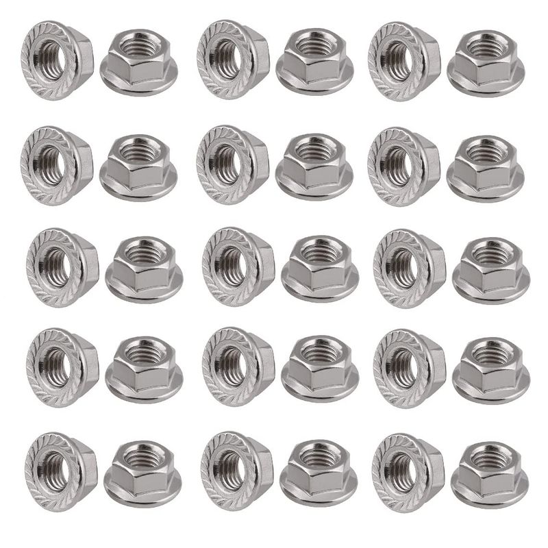 TERF® M4 Serrated Flange Hex Nut M4 (4mm) Hexagonal Serrated Flanged ...