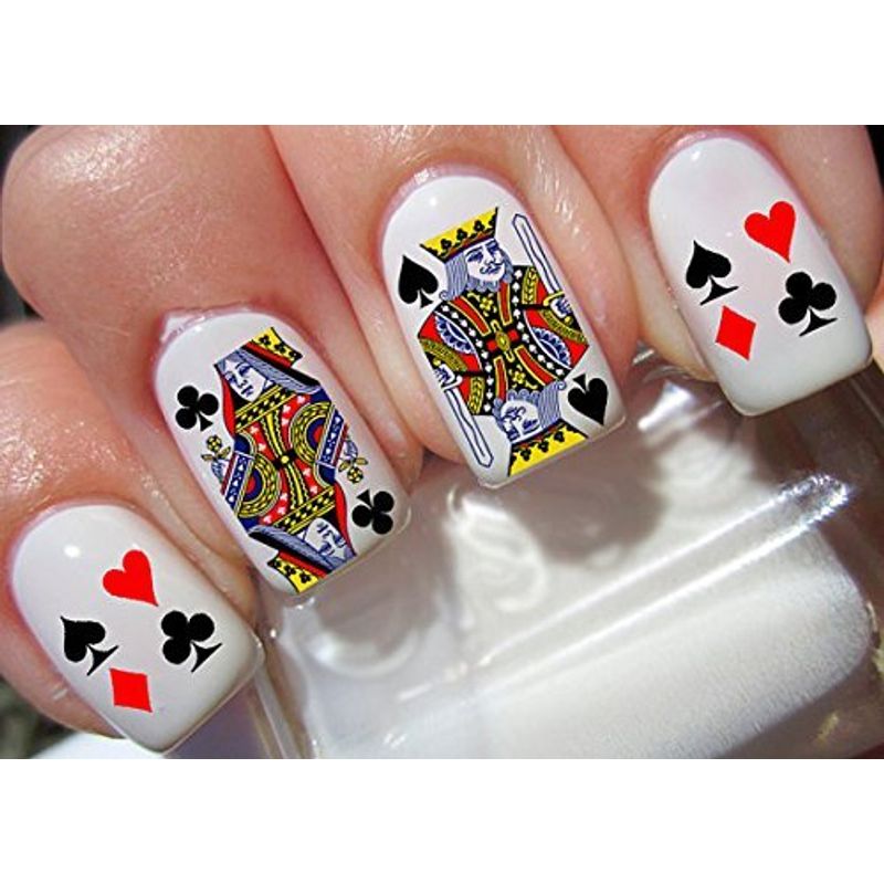 60 Playing Cards Nail Decals - Online Marketplace - EveryMarket