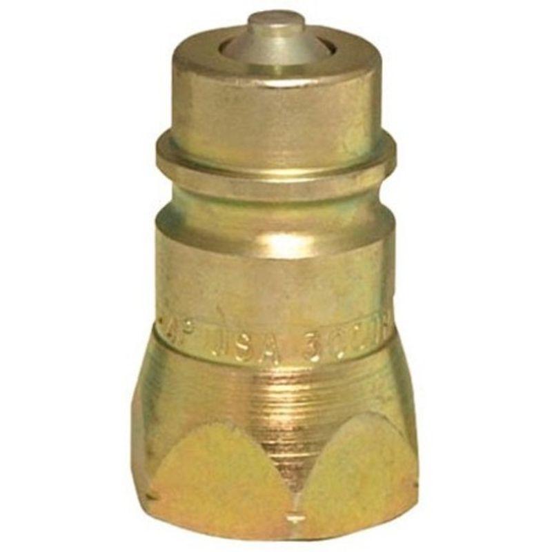 Apache 39041060 1/2" ISO Male Tip Half with Poppet Valve Hydraulic ...