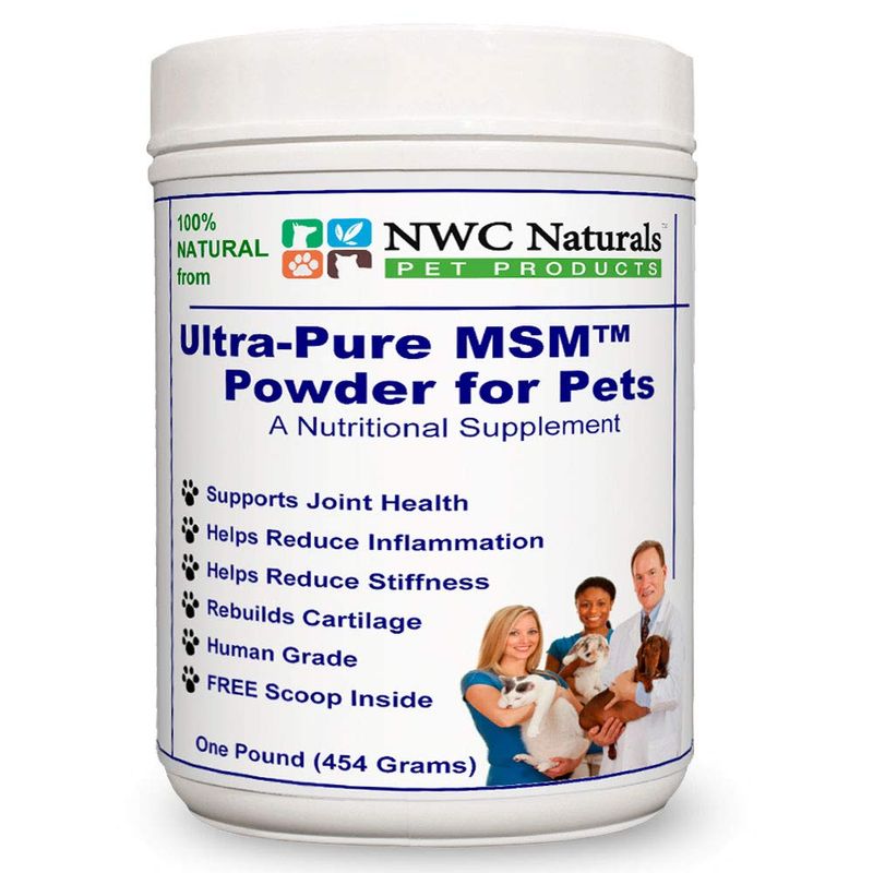 NWC Naturals Ultra-Pure MSM for Dogs, Cats & Horses, Supports Hip ...