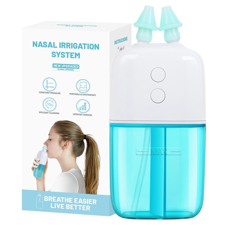 Nasal Irrigation System with Dual Speed and Auto Waste Collection ...