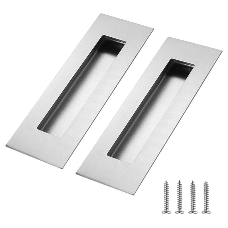 DEFIYEAR 2PCS Recessed Sliding Door Handles, 150mm Stainless Steel ...