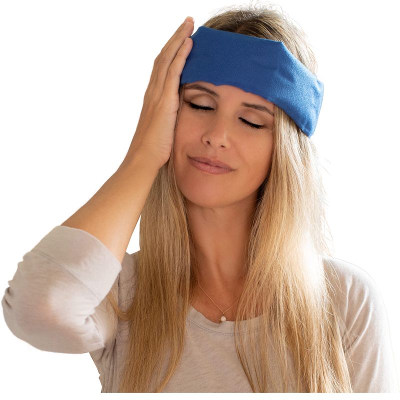 Thera-Med Cooling Headache Relief Band - Fabric Lined Ice Pack for ...