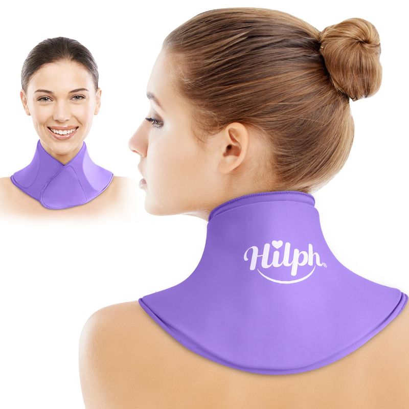 Hilph Neck Ice Pack for Injuries, Reusable Neck Ice Pack Wrap Cervical ...