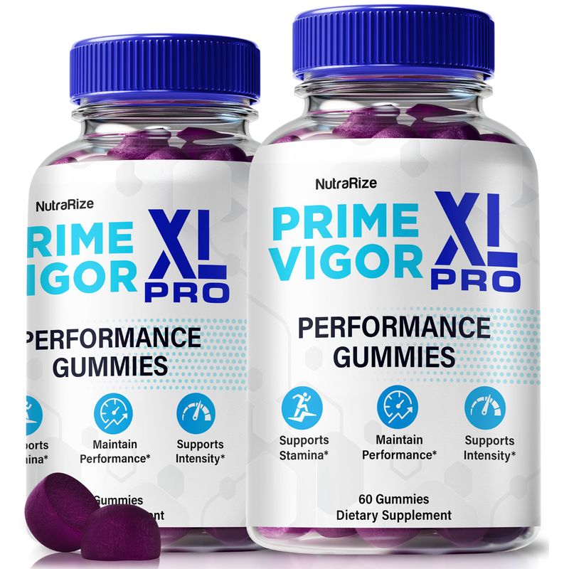(2 Pack) Prime Vigor XL Pro Male Gummies, Official PrimeVigor XL Pro for Men, Premium Blend for ...
