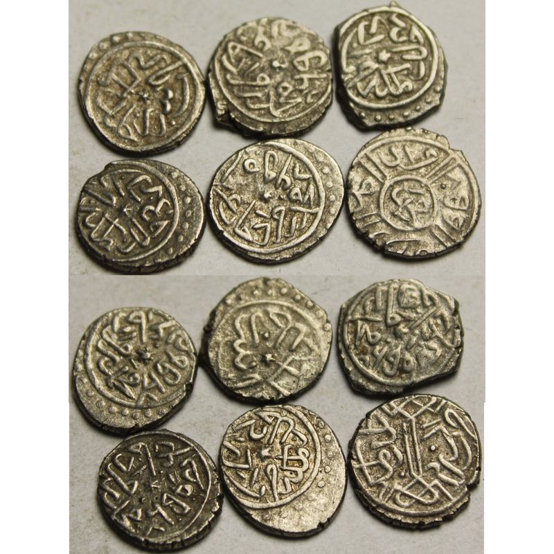 1 Rare Genuine Islamic Silver akce coin/Ottoman Empire Mehmed 855AH ...