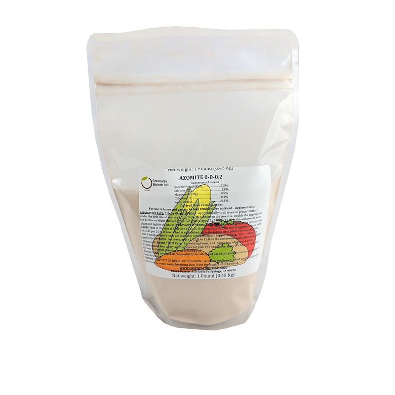 Greenway Biotech Azomite Rock Dust Volcanic Ash Organic Fertilizer with ...