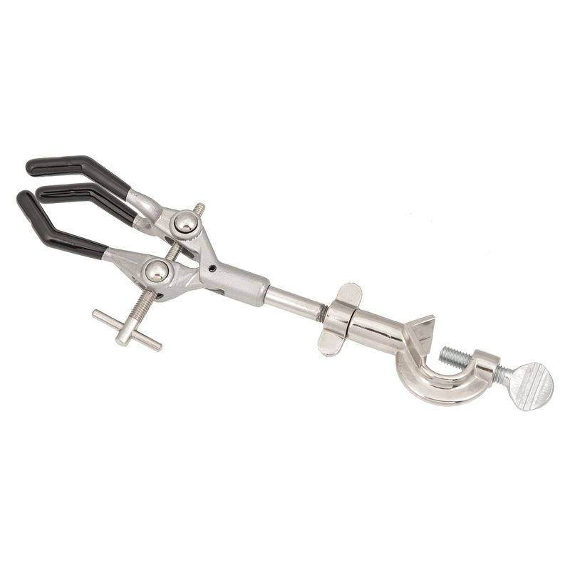 EISCO 3-Finger Lab Clamp with Bosshead Clamp Holder for Lab Stand Rod ...