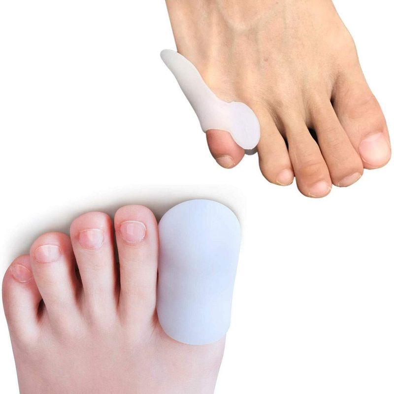 PEDIMEND 2 Pair Pack of Two (100% Best Gel Toe Caps + Gel Little Toe ...