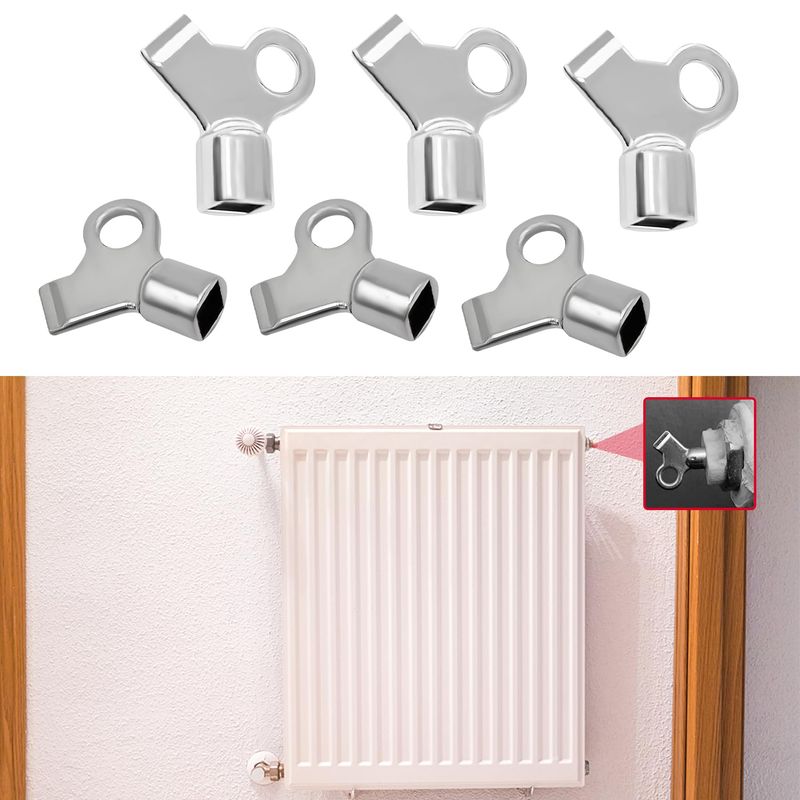 QZTYTY 6PCS Radiator Bleeding Air Valve Key, Radiator Key, Metal ...