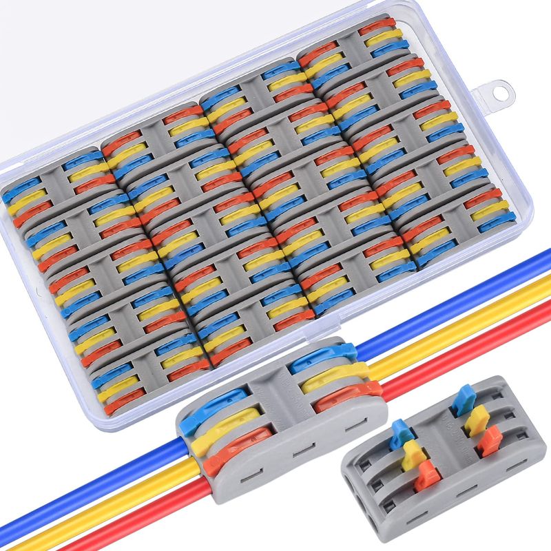 TOOINKCV Lever Nut Wire Connectors, 20 Pcs Conductor Compact Wire ...