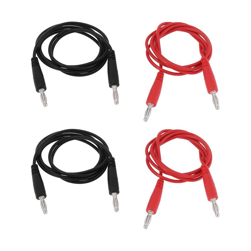 YINETTECH 4Pcs 1000V Dual 4mm Banana Plug Multimeter Test Lead for ...