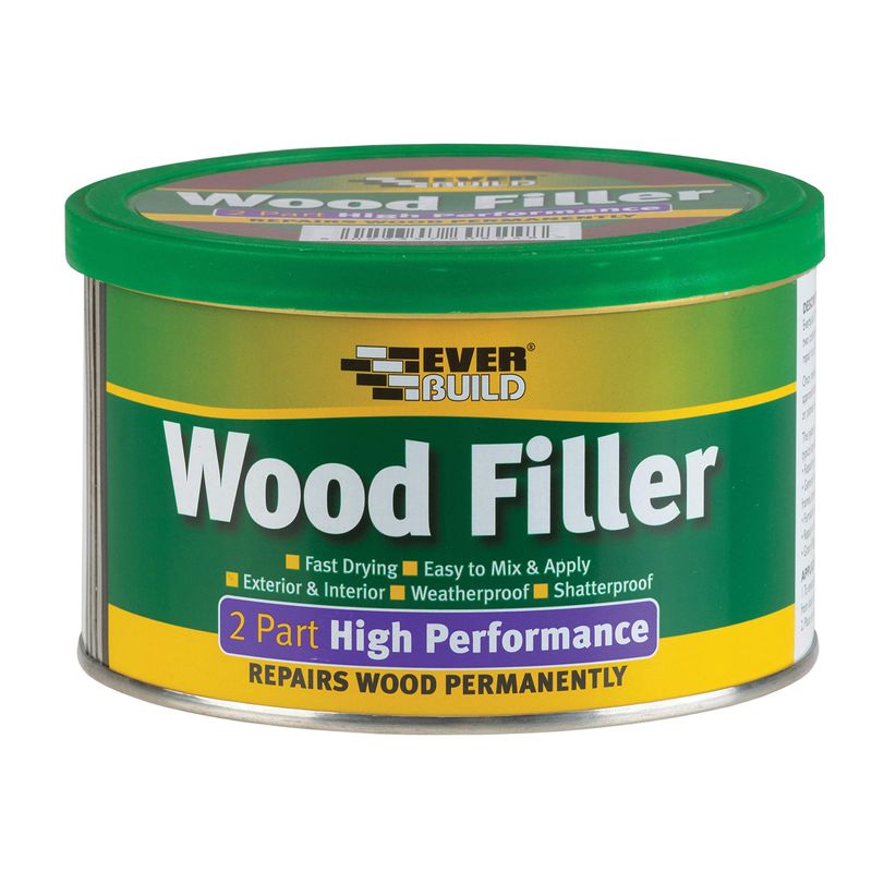 Everbuild 2 Part High Performance Wood Filler That Provides a Tough Long Lasting Repair to All ...