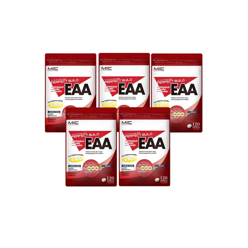 パーフェクトビルド EAA (5個セット) ロイシン 強化型 EAA サプリ 3000mg + HMB + EMR 日本製 30日分 (5) - Online Marketplace ...