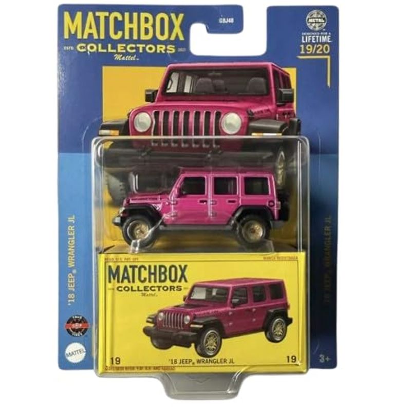 Matchbox Collectors '18 Jeep Wrangler JL, Purple, 1:64 Scale Diecast ...