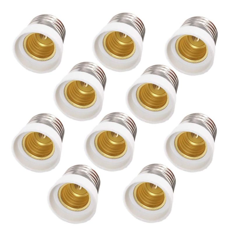 DZYDZR 10pcs LED Bulb Socket Base E26 to E17 Lamp Holder Conversion ...