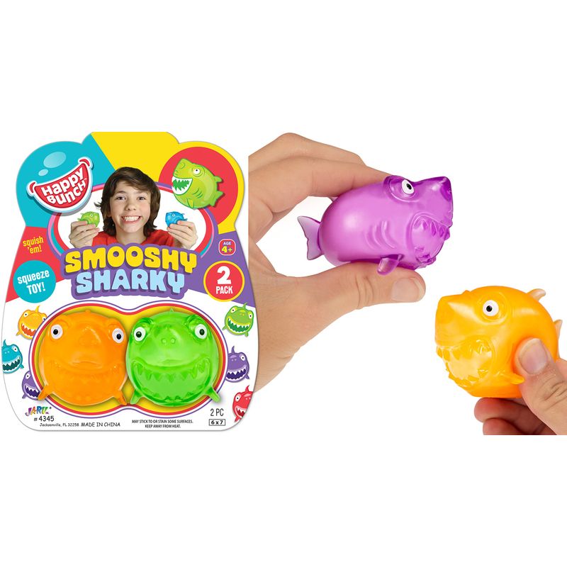 JA-RU Sticky Shark Mochi Squishy Toy (1 Pack) Cute Mini Squishies Sea ...