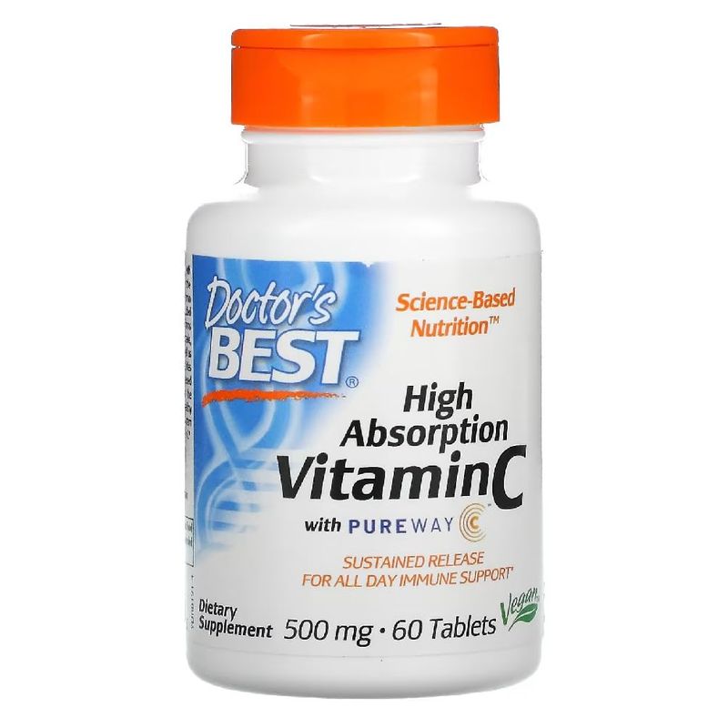Doctor's Best - Sustained Release Vitamin C with PureWay-C | For Immune ...