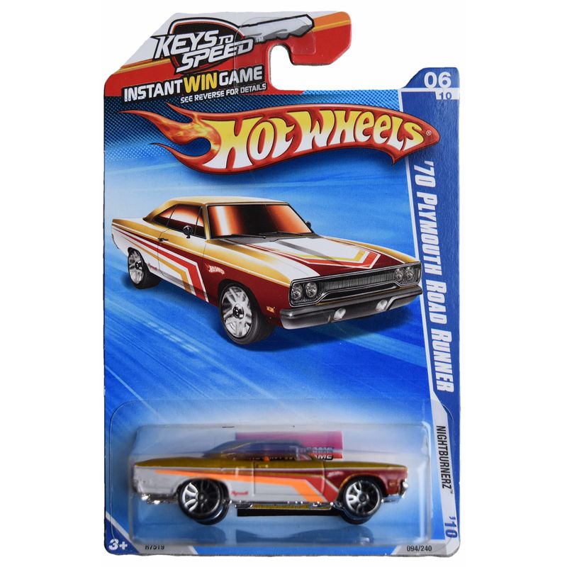 Hot Wheels '70 Plymouth Road Runner - Nightburnerz 6/10 - Keys to Speed ...