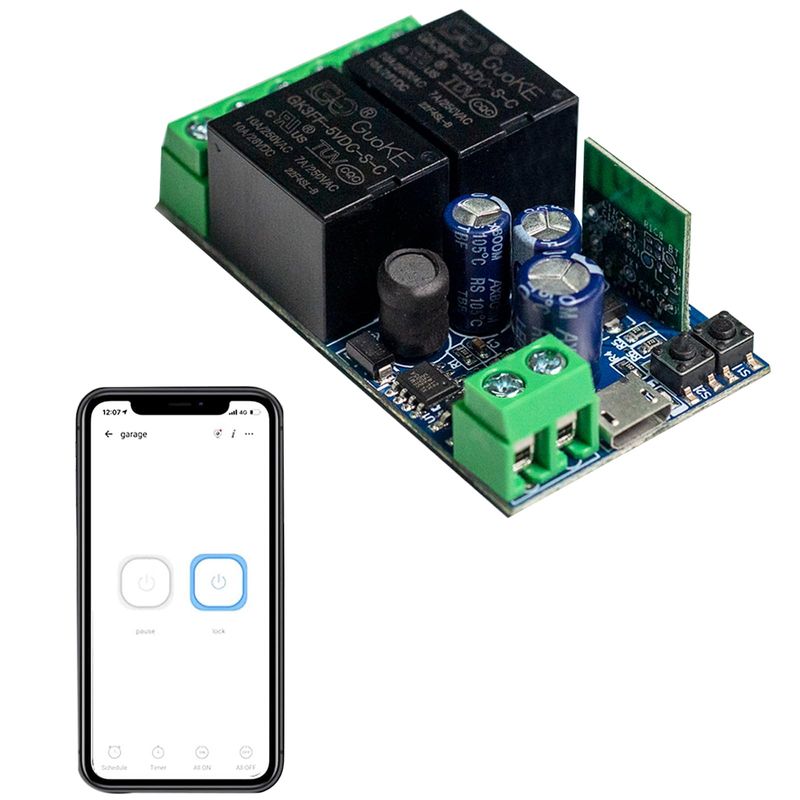 Ewelink WiFi Wireless Smart Relay Module USB DC 5v/12v/24v/48v 2 ...