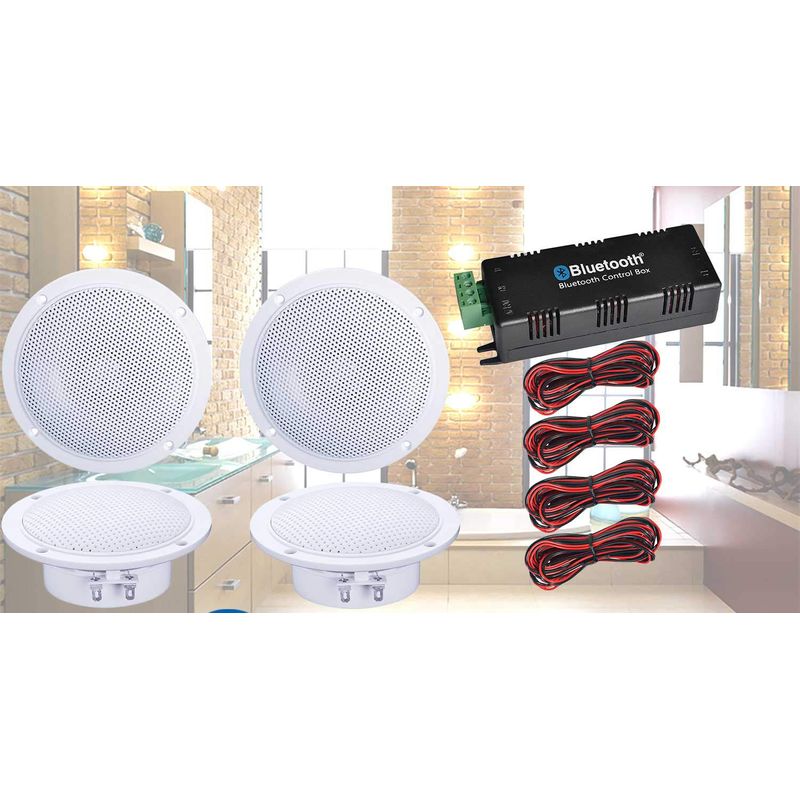 Digitalis Audio Bluetooth Ceiling Speaker Kit Bluetooth Amplifier Water ...